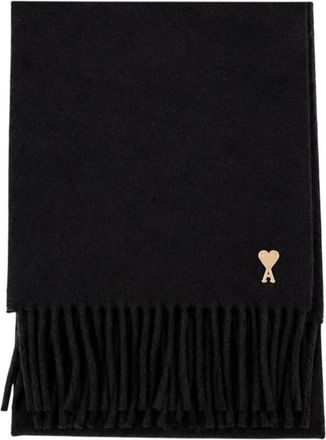 Ami Ami De Coeur Patch Schal - - Accessories - unisex - Schwarzk - ONE SIZE