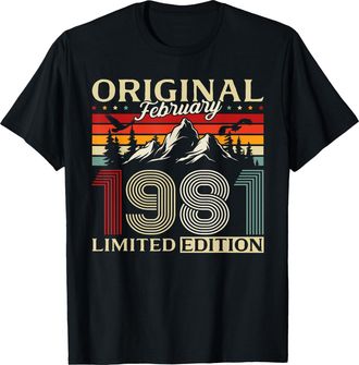 Generic 45. Geburtstag Februar 1981 Original Limited Edition T-Shirt