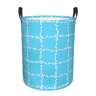 Generic Niedlich, Kariert, Schlicht W&auml;schek&ouml;rbe Rund W&auml;schekorb Stehender W&auml;schetonne F&uuml;r Kleidung Kuscheltier W&auml;schekammer