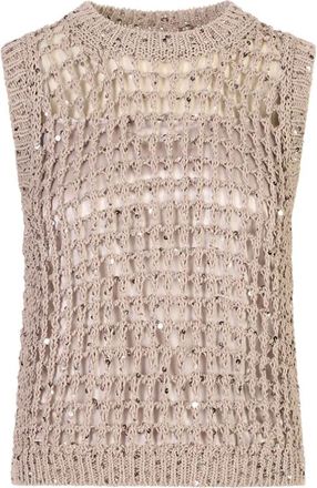 PESERICO Femme, Tops, Beige, Taille: 42 FR Maglia