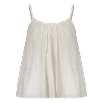 Red Valentino Femme, Tops, Blanc, Taille: 34 FR Top &agrave; fines bretelles