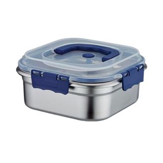 Generico Lebensmittelbeh&auml;lter mit Deckel: Lunchbox aus Edelstahl, 200 g, auslaufsicher, luftdicht, langlebig, luftdicht, Set von R