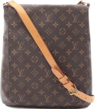 Louis Vuitton 1998 Musette Schultertasche mit Monogramm - Braun