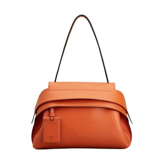 Tod's Wave Kleine Schultertasche aus Leder - - Bags - Damen - Orange - ONE SIZE