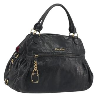 Miu Miu Sac &agrave; main Pre-owned - Femme - Pre-owned - Noir - Taille: ONE Size