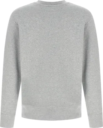 Maison Kitsun&eacute; Fox Head-Embroidered Sweatshirt - Grey