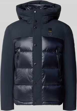 Blauer Steppjacke mit Rei&szlig;verschlusstaschen Modell BROOK