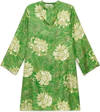 Maliparmi Maliparmi, Femme, Robes, Vert, Taille: 44 FR Collection Print Dress