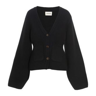 Khaite Scarlet Cachemire Cardigan - - Knitwear - Damen - Schwarzk - M