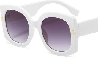 Generic Lunettes de soleil 2026 pour femmes vintage nuances vertes de luxe UV400, gris blanc, taille unique