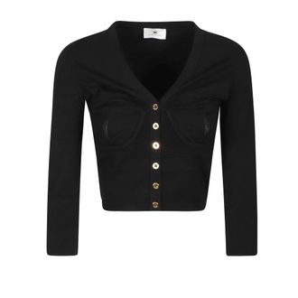 Elisabetta Franchi Strickjacke - - Knitwear - Damen - Schwarzk - M