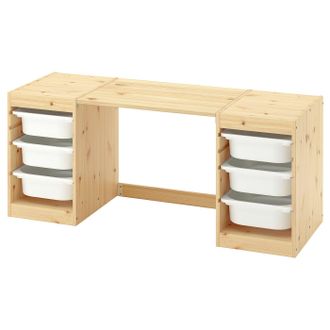 IKEA TROFAST Schreibtisch mit Boxen