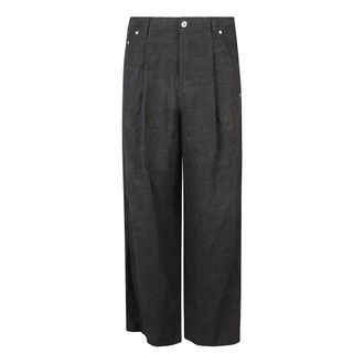 Off-white 90slogo Leinen Baggy Tapered Hose - - Trousers - Herren - Grau - W31