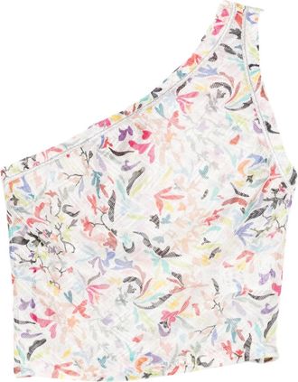 Missoni one-shoulder top - Wei&szlig;
