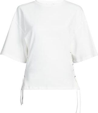 Vila T-shirt manches courtes lac&eacute; Viepima en coton