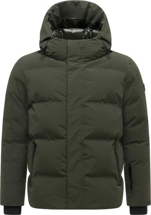 Stone Harbor Herren Steppjacke Nerioo - h&uuml;ftlang, mit Kapuze & Knopfleiste