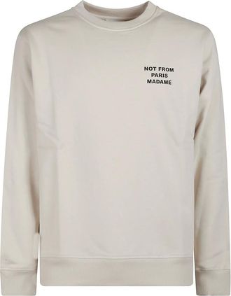 Dr&ocirc;le de Monsieur Homme, Sweatshirts et sweats &agrave; capuche, Beige, Taille: L Le SweaT-shirt Slogan Classique