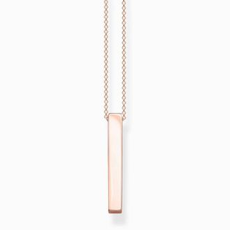 Thomas Sabo Thomas Sabo Halskette Quader ros&eacute;goldfarben Ke1907-415-40-L45V - - Accessories - Damen - Rosa - ONE SIZE