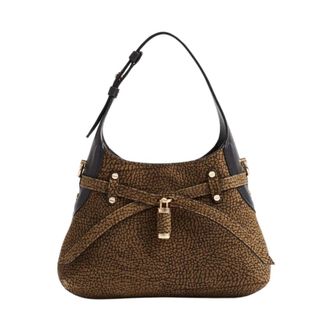Borbonese Mini sac Hobo - Femme - Sacs - Brun - Taille: ONE Size