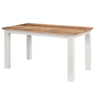 Maison Belfort home24 Esstisch 140 x 80cm Braun/Wei&szlig;/Braun/Wei&szlig;