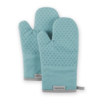 KitchenAid Asteroid Ofenhandschuh-Set, 17,8 x 31,8 cm, Aqua Sky, 2-teilig