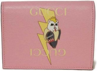 Gucci Pre-owned Cuir petite-maroquinerie - Femme - Pre-owned - Rose - Taille: ONE Size