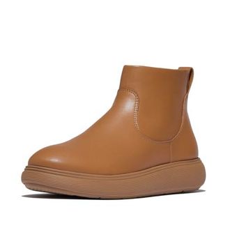 FitFlop Femme IQ-comff Leather Zip Ankle Boots Bottine, Beige Sable, 40 EU