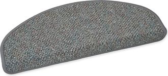 YPSILON Stufenmatte Astor 50x20cm Multicolor-Schlinge halbrund (grau)