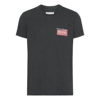 Maison Margiela Baumwoll-T-Shirt - - Tops - Herren - Grau - S