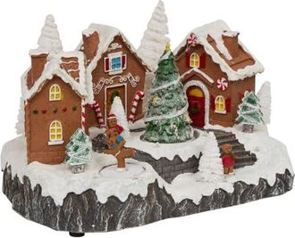 Fééric Lights & Christmas Feeric Lights et Christmas - Village de noël Pain dépices animé/Musical 25 LED + transfo