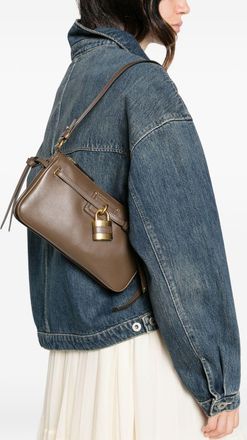 Chlo&eacute; Leather Shoulder Bag - Brown