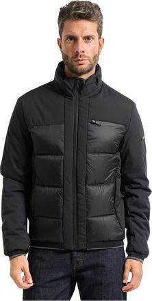 Yes-Zee YES Zee, Homme, Vestes, Noir, Taille: M Manteau Hiver Noir ID 0382