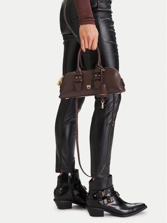 Pinko Handtasche Bowling Bag Baguette AI 25-26 PLTT 105334 A0QO Braun