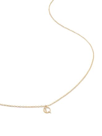 Monica Vinader collier Initial Q en or 14ct
