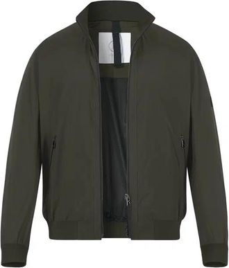 Bogner Herren Blouson gr&uuml;n Mikrofaser unifarben