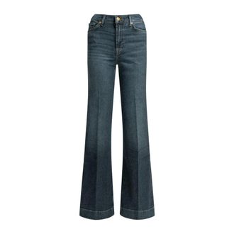 7 For All Mankind High-Waisted Wide Leg Jeans - - Jeans - Damen - Blau - W25