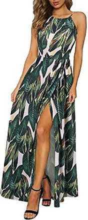 Kilig Cosmetics Robe dété Femme Longue Robe Maxi Dos Nu Robe dété élégante Robe de soirée dinvité de Mariage Fente Tenue décontractée