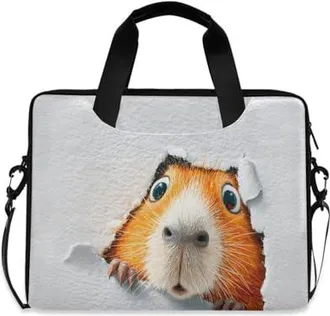 Alaza Sac pour ordinateur portable de 40,6 &agrave; 15,6 pouces - Joli sac &agrave; bandouli&egrave;re Capybara pour ordinateur portable de 40,6 &agrave; 15,6 pouces - Pour homme et fe