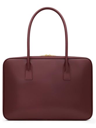 Saint Laurent Womens Sac De Jour Bag Red Lamb Leather Shoulder