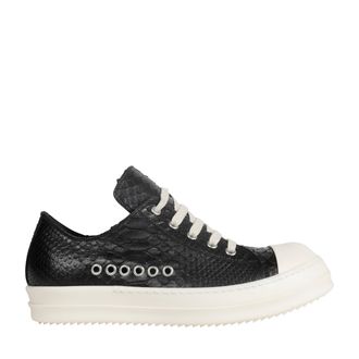 Rick Owens Temple Low Sneaks in Python Leather