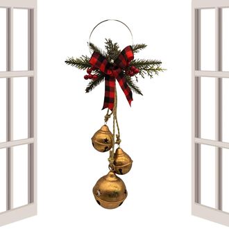 Generic Weihnachtsglockenschmuck - Baumschmuck, T&uuml;rbehang, Schleifenanh&auml;nger, Kuhglocken- | Festliche Feiertagsdekoration f&uuml;r H&auml;user, Hochzeiten, Partys, Weih