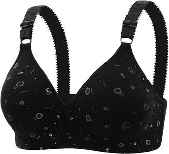 Generic D&eacute;bardeur pour femme - Bretelles r&eacute;glables - Couverture compl&egrave;te - Soutien-gorge confortable sans armatures - Soutien-gorge sans armatures, Noir, 38