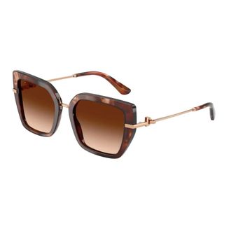 Dolce & Gabbana Butterfly Sonnenbrille - - Accessories - Damen - Braun - 53 MM