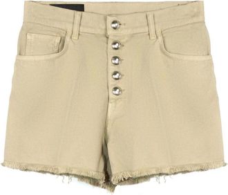Dondup Femme, Shorts, Beige, Taille: W27 Short en jean effiloch&eacute;