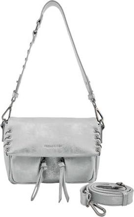Fredsbruder Cuir sac &agrave; &eacute;paule bandouli&egrave;re Rebel At Heart Shoulderbag Silver argent&eacute;