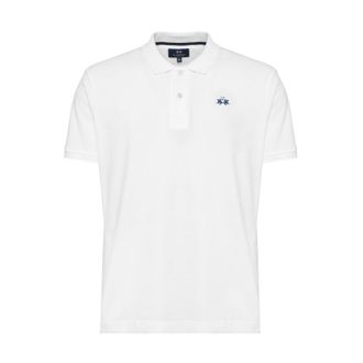 La Martina La Martina Poloshirt BPMP01 PK031 Wei&szlig; Regular Fit