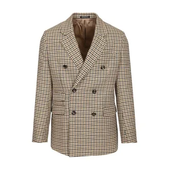 Emporio Armani Homme, Vestes, Multicolore, Taille: L Veste droite en laine vierge