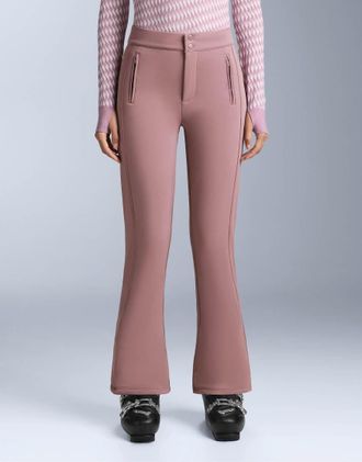 Oysho Ausgestellte, wasserdichte Skihose in Rosa-Mauve-Gr&uuml;n