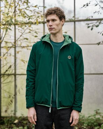 Faguo Veste imperm&eacute;able r&eacute;versible vert sapin