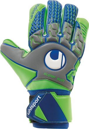 Uhlsport Uhlsport Herren Tensiongreen Supersoft Torwarthandschuhe, Dark grau/Fluo grün/Marin, 10.5